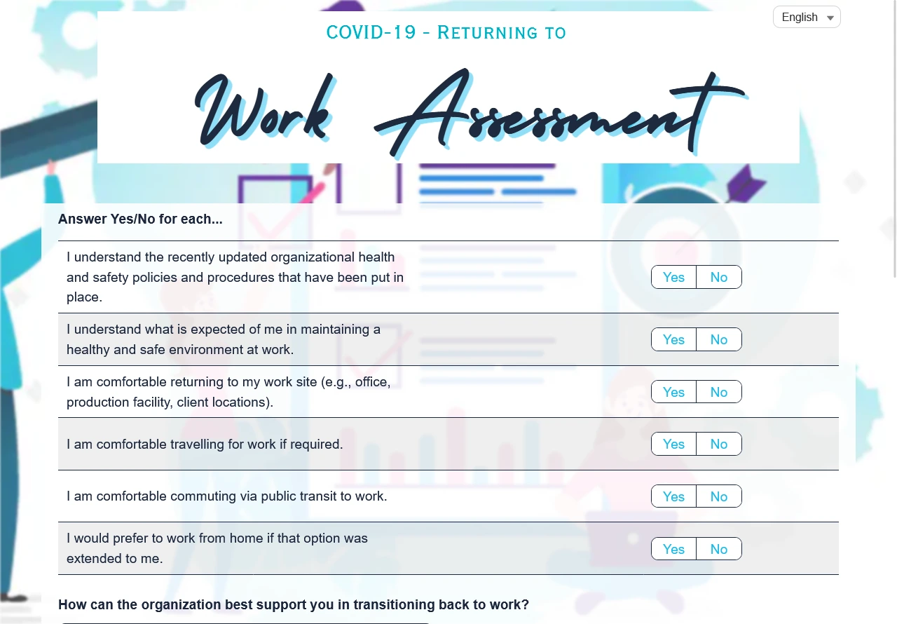 Covid-19 – Returning to Work Assessment - SurveyVista