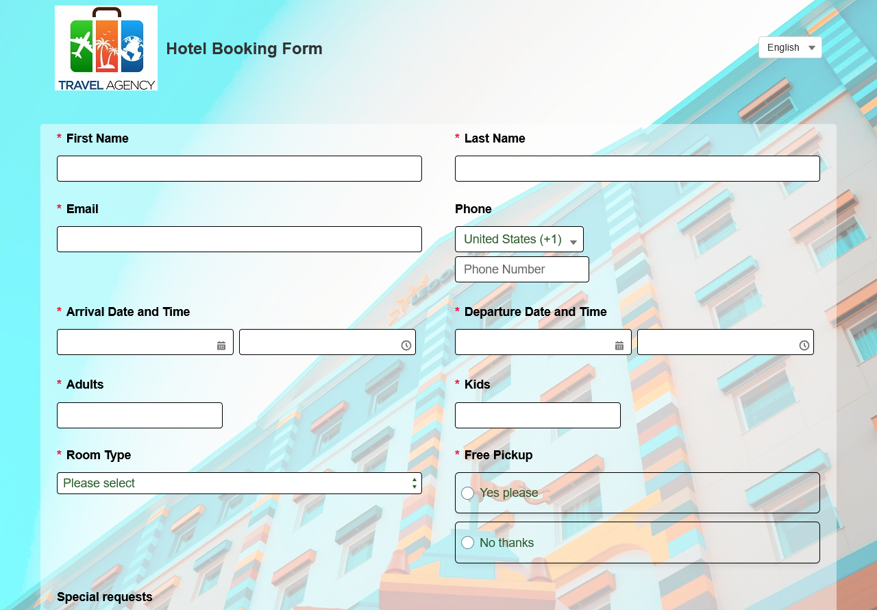 Hotel Booking Form - SurveyVista